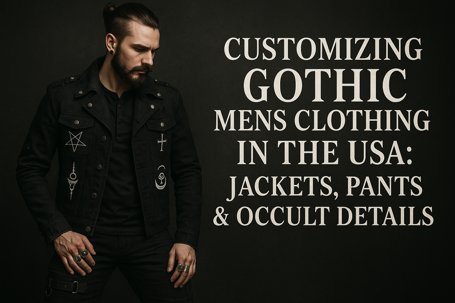 Customizing Gothic Mens Clothing in the USA: Jackets, Pants & Occult D