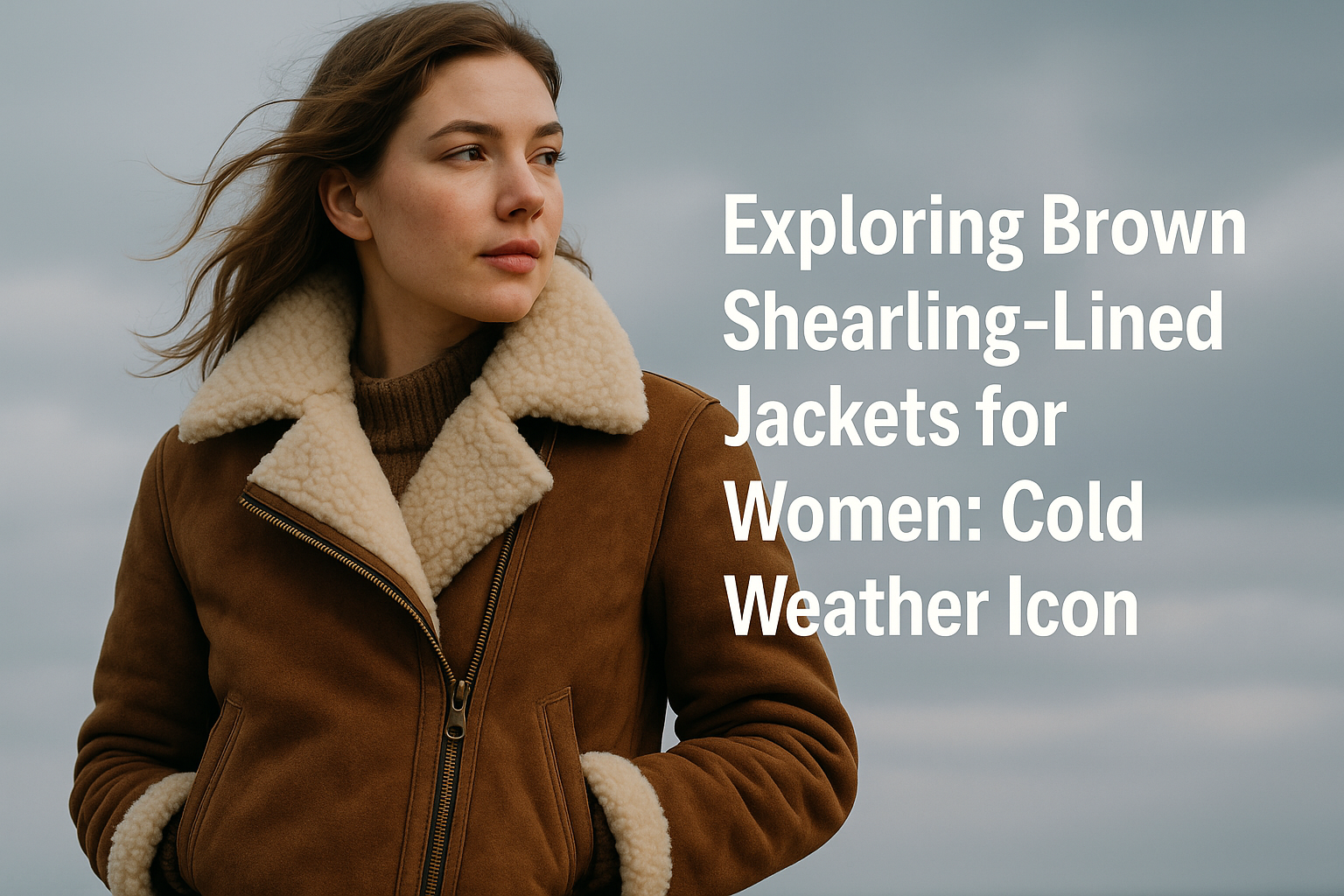 Exploring Brown Shearling-Lined Jackets for Women: Cold Weather Icon