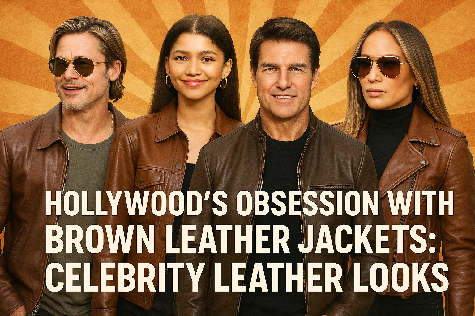 Hollywood’s Obsession with Brown Leather Jackets: Celebrity Leather Lo