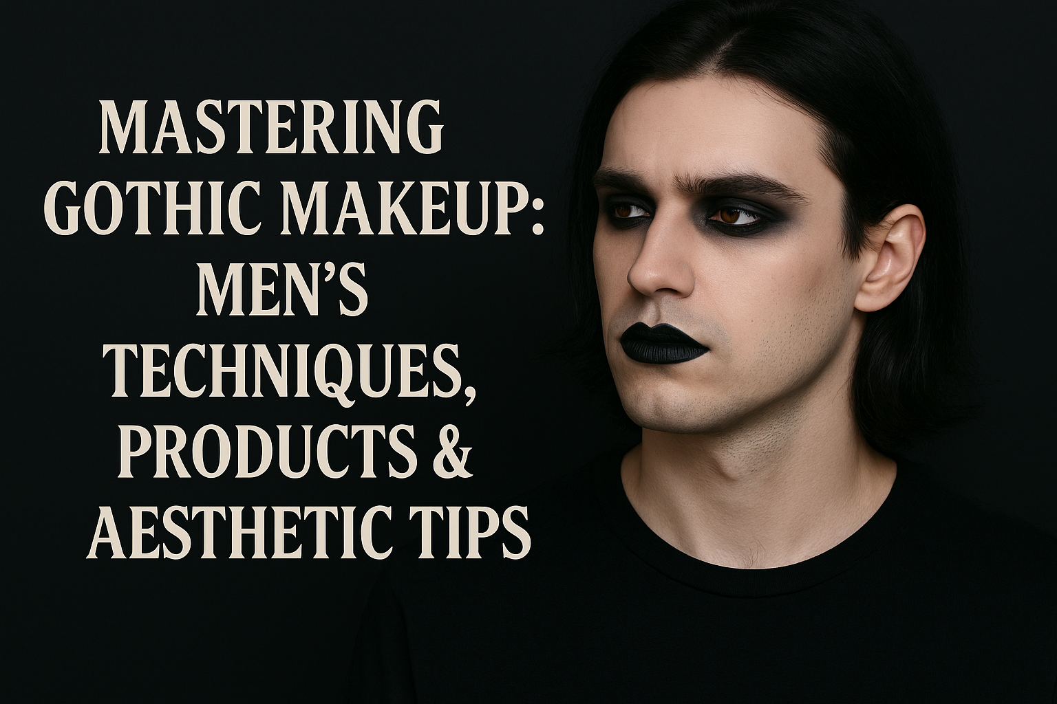 Mastering Gothic Makeup: Men’s Techniques, Products & Aesthetic Tips