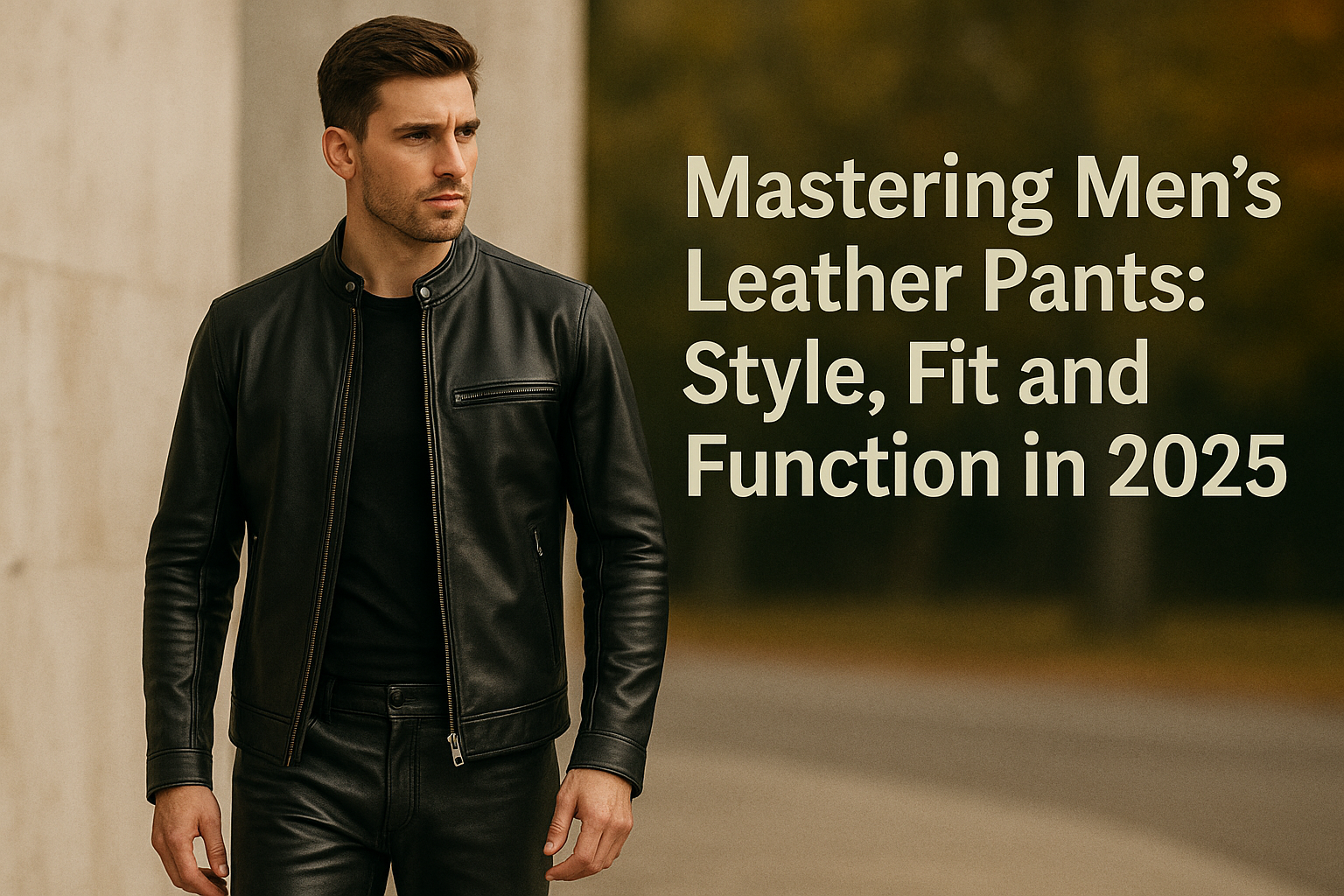 Mastering Men’s Leather Pants: Style, Fit and Function in 2025
