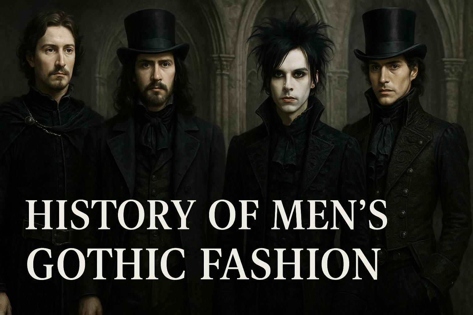 Men’s Gothic Wear Through History: 1800s to the Digital Era