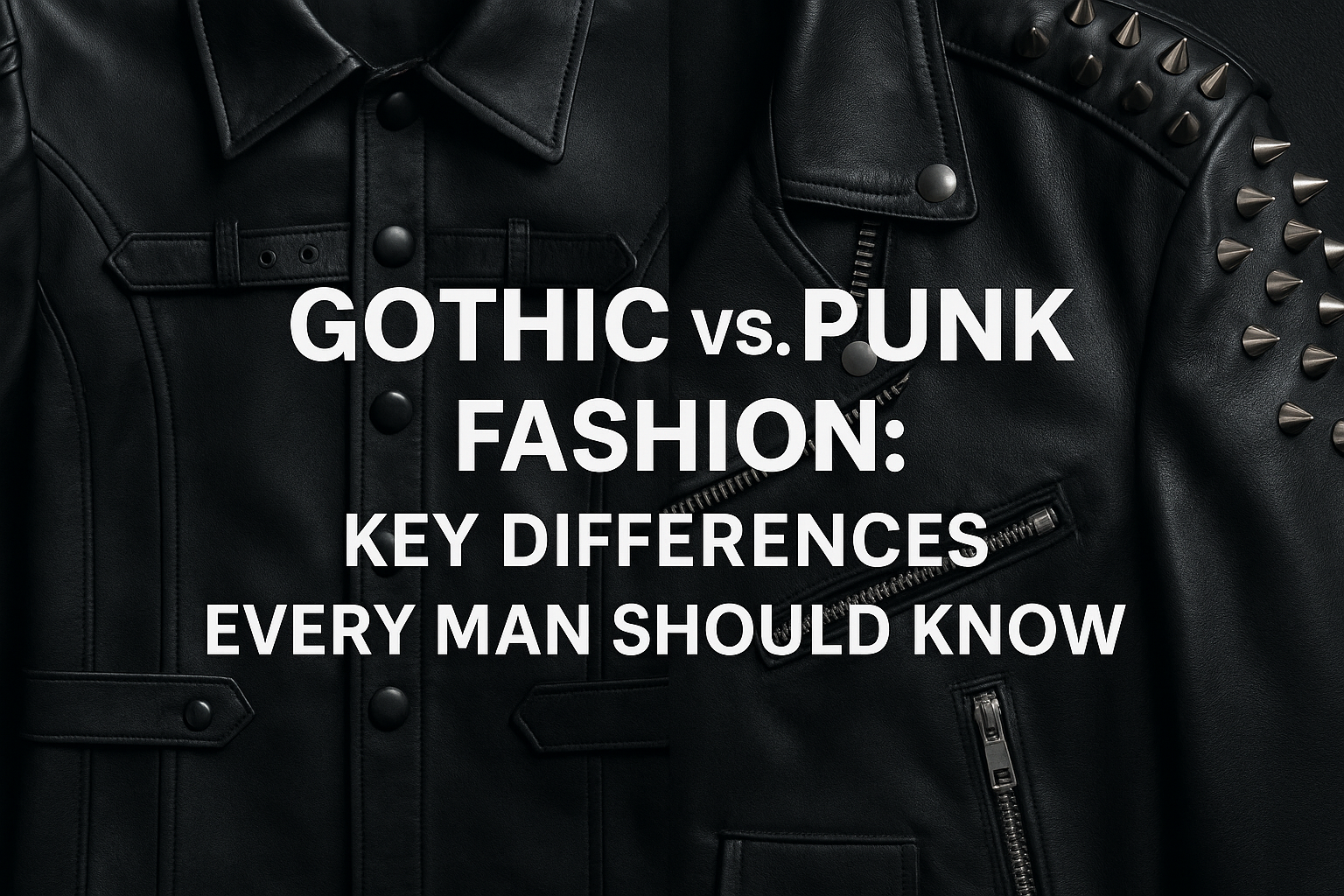 Mens Gothic Clothing vs Punk Fashion: Key Differences Every Man Should