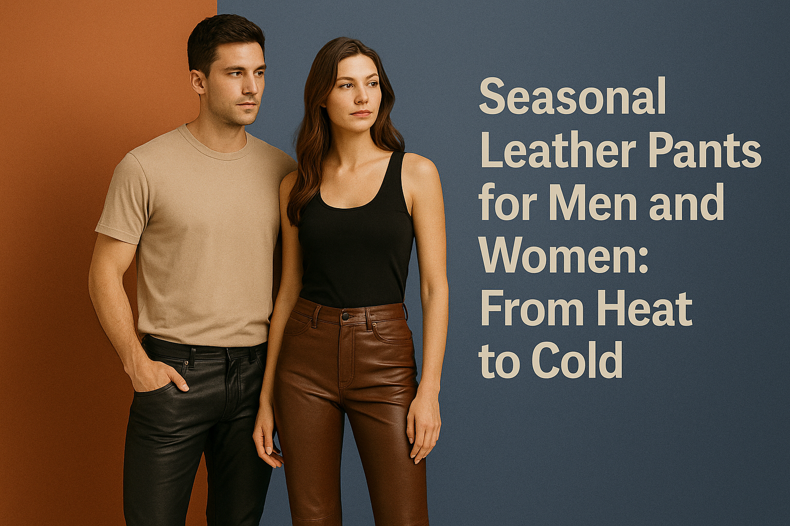 Seasonal Leather Pants for Men and Women: From Heat to Cold