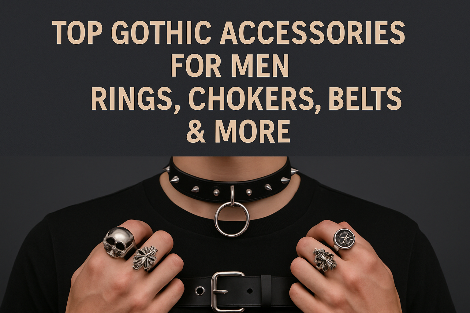 Top Gothic Accessories for Men: Rings, Chokers, Belts & More