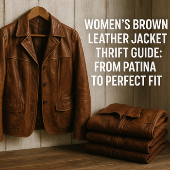 Womens Brown Leather Jacket Thrift Guide: From Patina to Perfect Fit