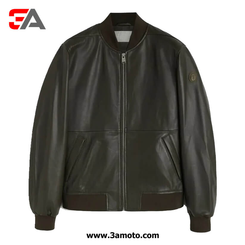 New Mens A1 Classic Bomber Leather Jacket | 3amoto