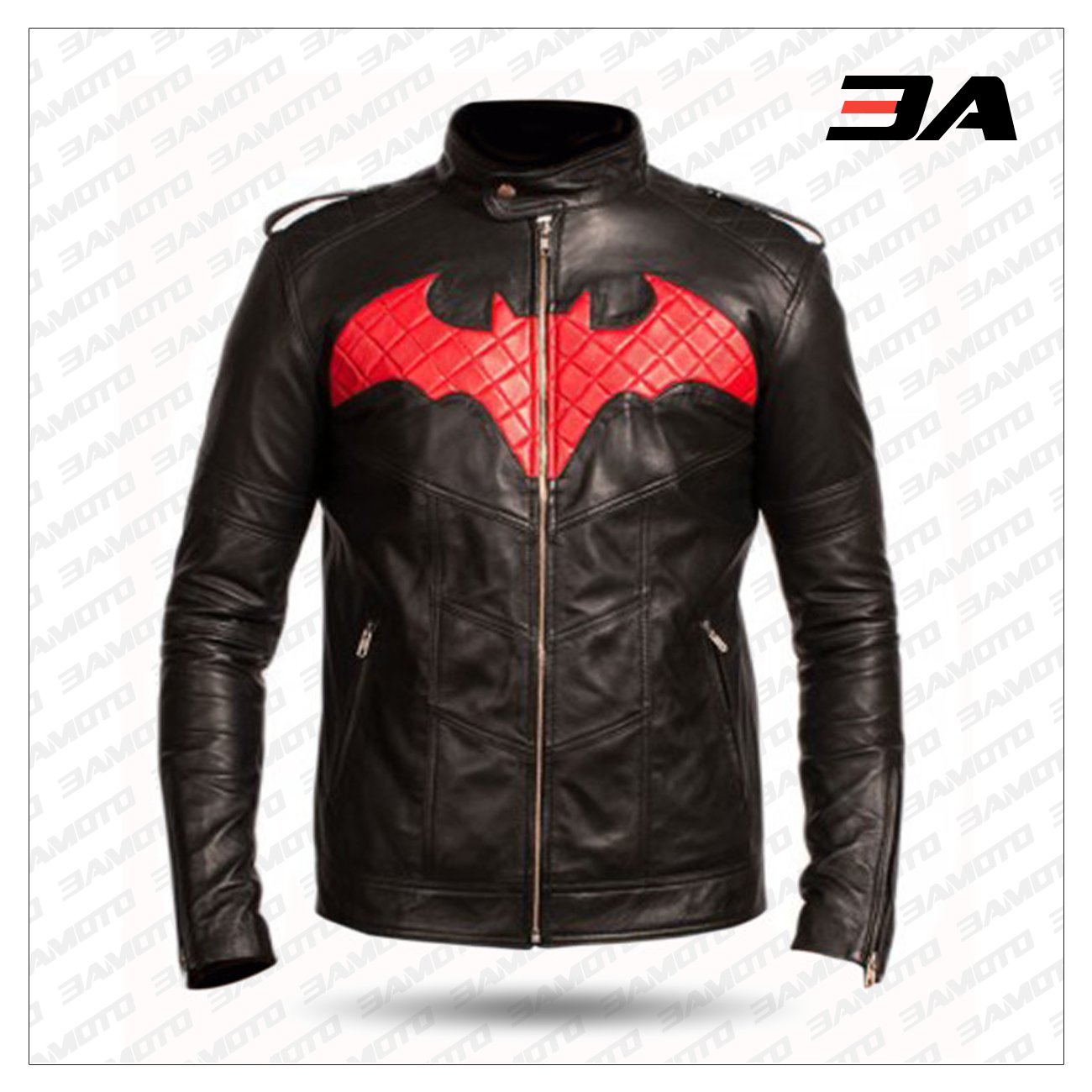 Batman Red and Black Leather Jacket - Stylish Leather Jacket