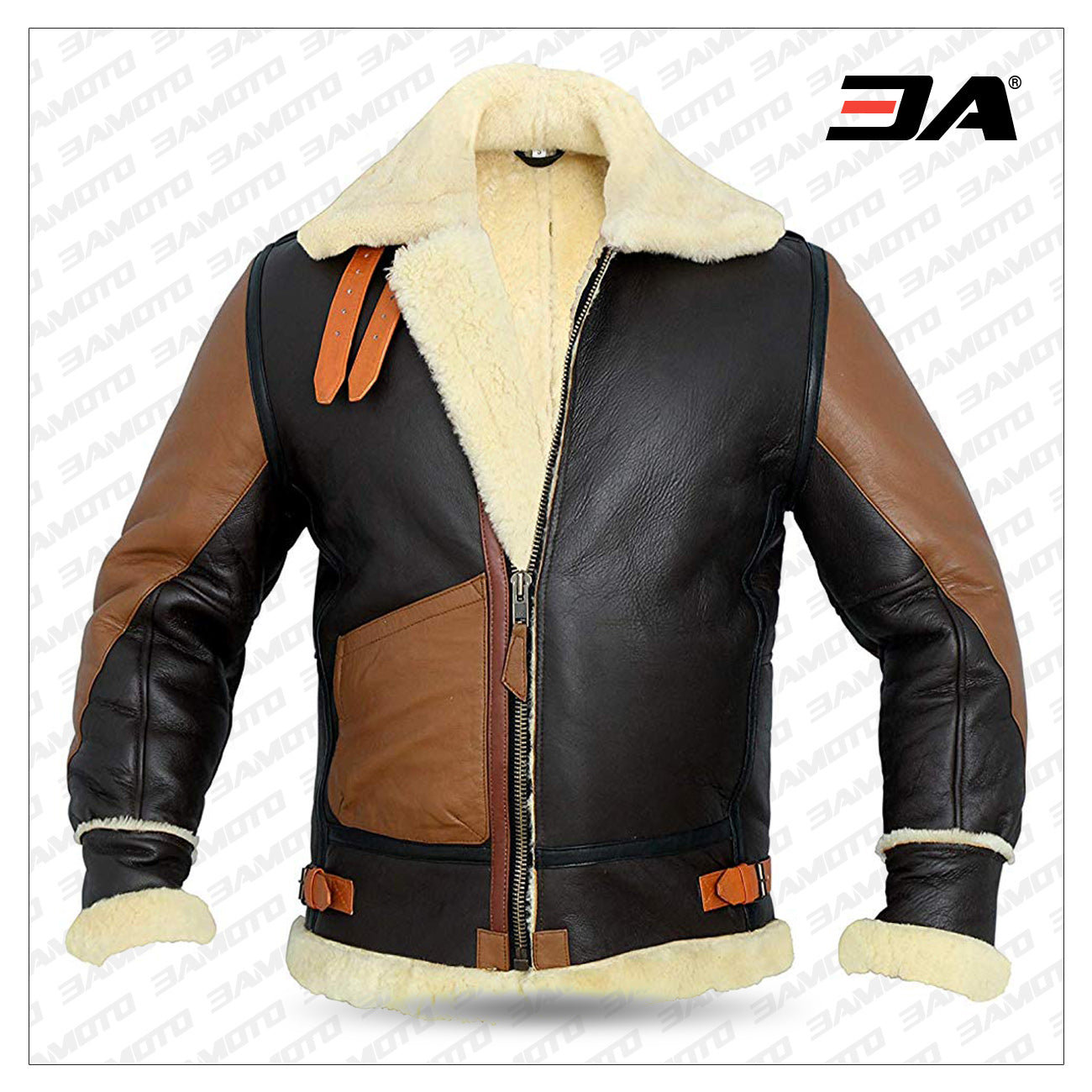 Shop Men's B3 Shearling Two Tone Bomber Jacket - B3 Jacket