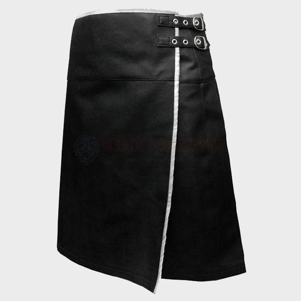 Leather Wrapping Kilt | Custom Leather Fashion Kilt