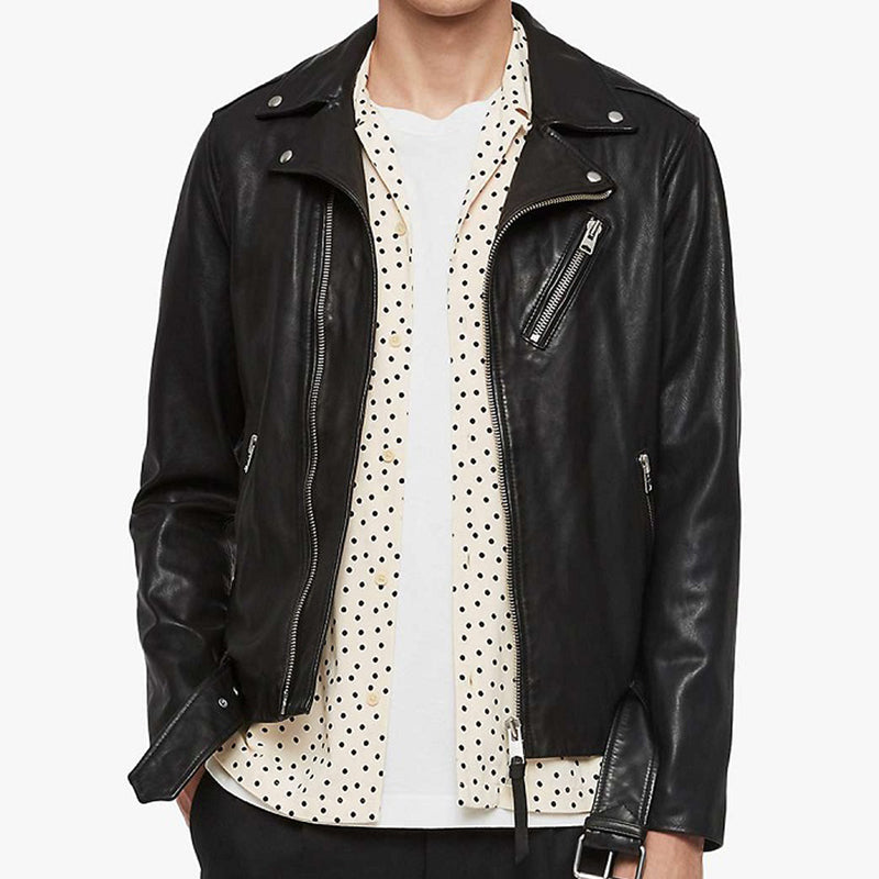 Pure Black Leather Jacket For Men - Buy Best Men Black Jacket Online