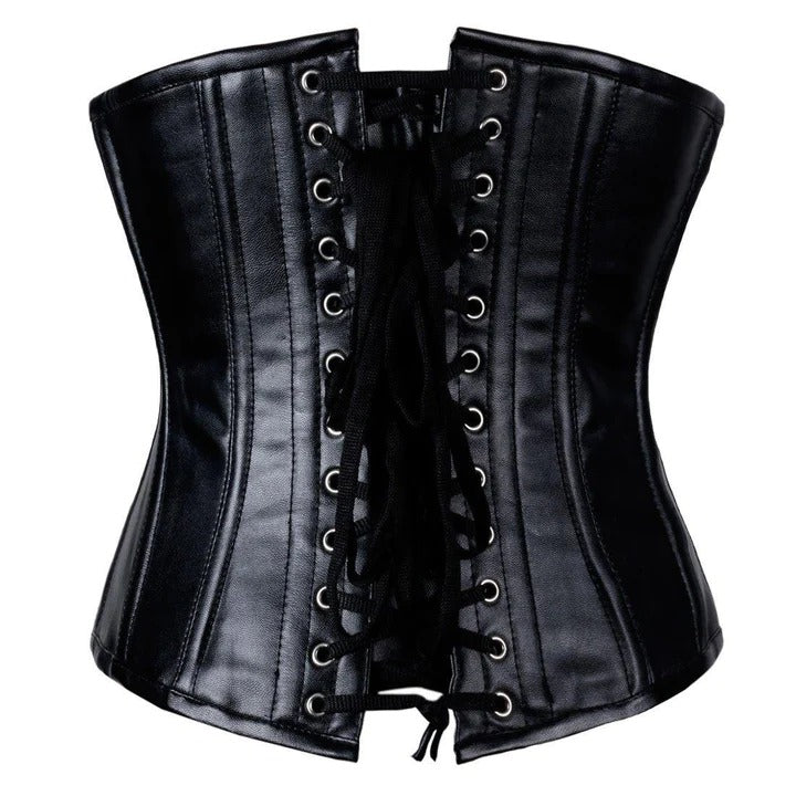 Real Leather Underbust Corset